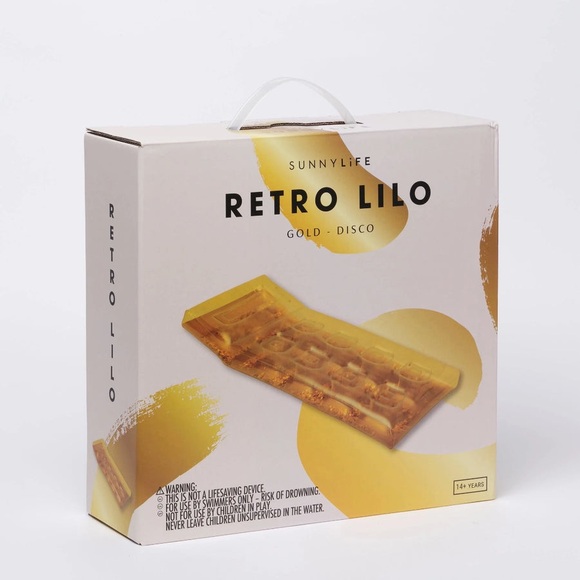 Sunnylife | Other | Sunnylife Pvc Retro Lieon Disco Gold Pool Float ...